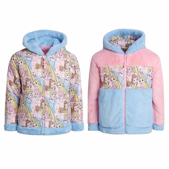 Disney | Jackets & Coats | Princess Character Kids Reversible Jackets ...